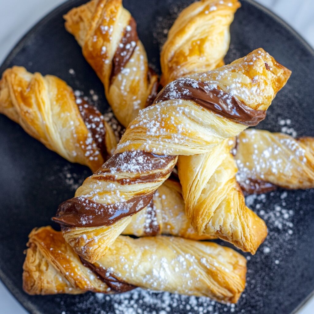 Swirly Nutella Puff Pastry Twists Recipe: Crispy Joy Unleashed ...