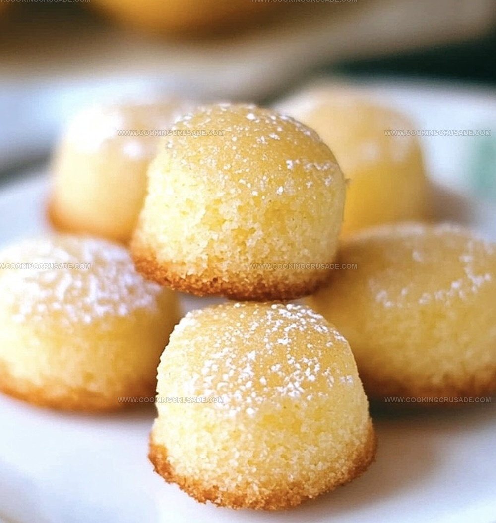 Tangy & Sweet Mini Lemon Drop Cakes Recipe for Zesty Dessert Joy ...