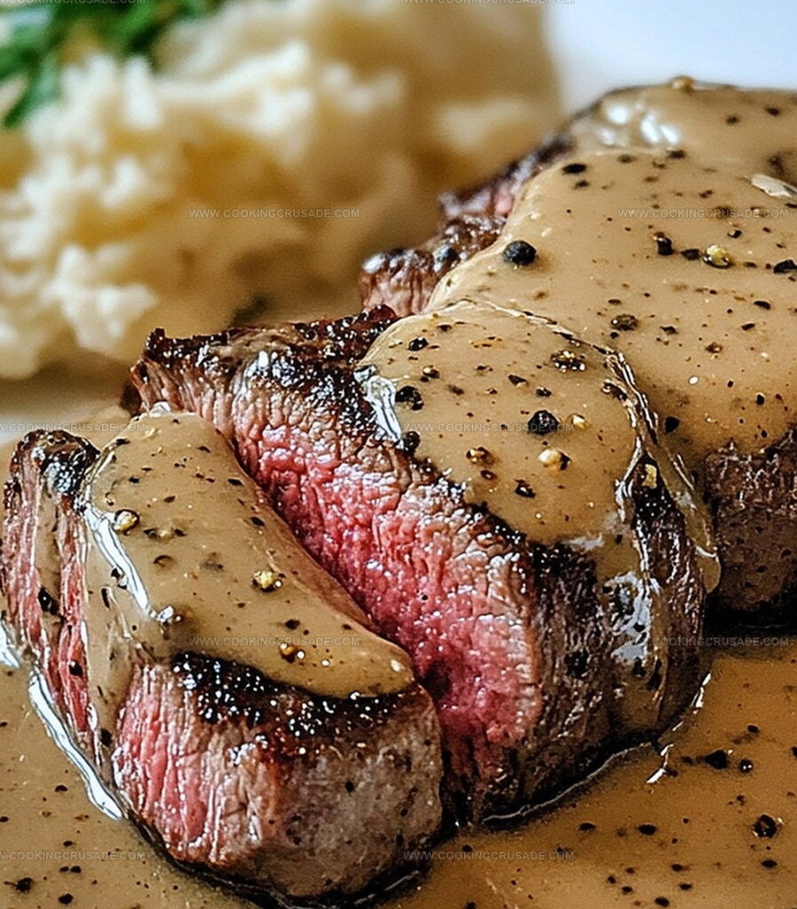The Perfect Filet Mignon with Peppercorn Sauce Recipe - Cooking Crusade